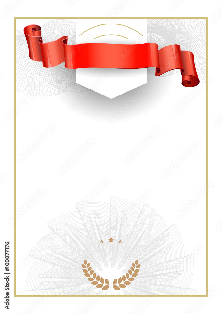 Certificate. Award background. Gift voucher. Template diplomas currency ...