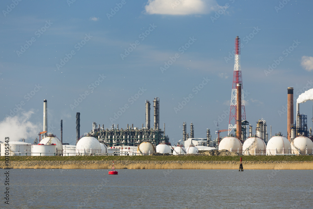 Antwerp Port Refinery And Gas Storage Tanks Stock Photo | Adobe Stock