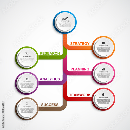 Infographic design organization chart template. - Buy this stock vector ...