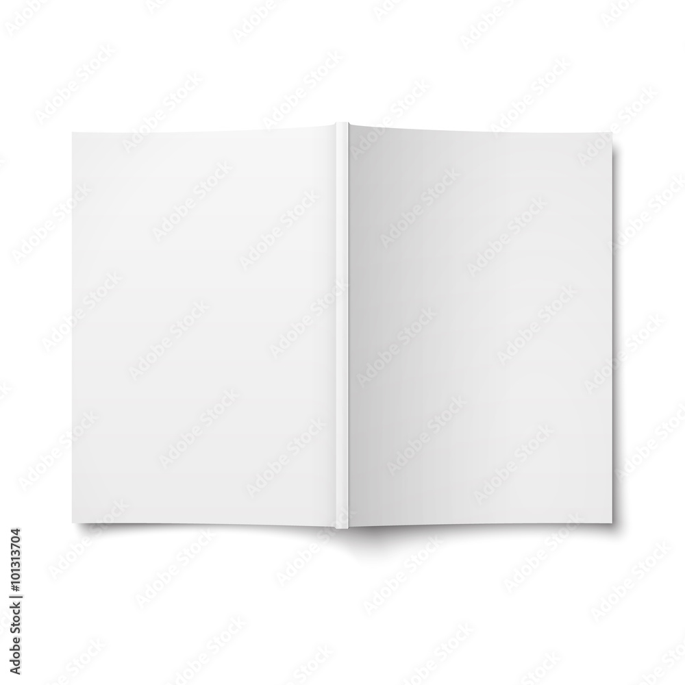 Blank opened magazine cover template. Stock Vector | Adobe Stock