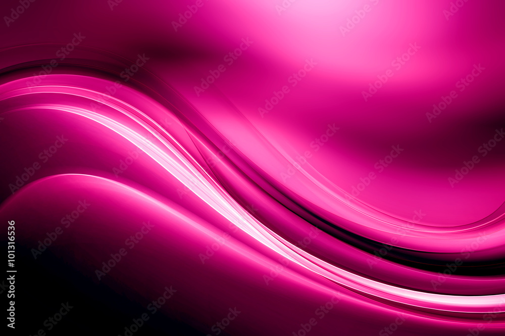 Decorative Design Abstract Pink Wave Background Stock Illustration ...