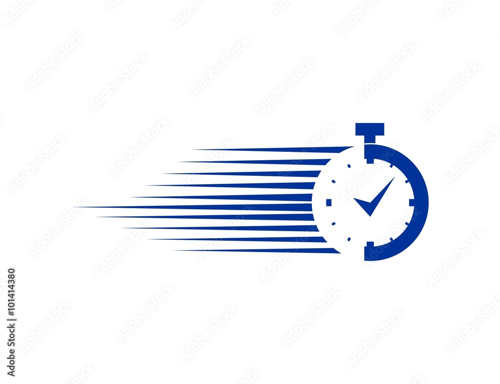 Stopwatch logo Stock Vector | Adobe Stock