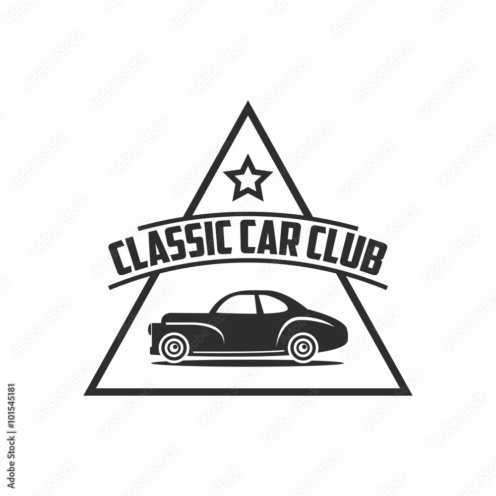 Triangle Classic Car Logo Stock Vector | Adobe Stock