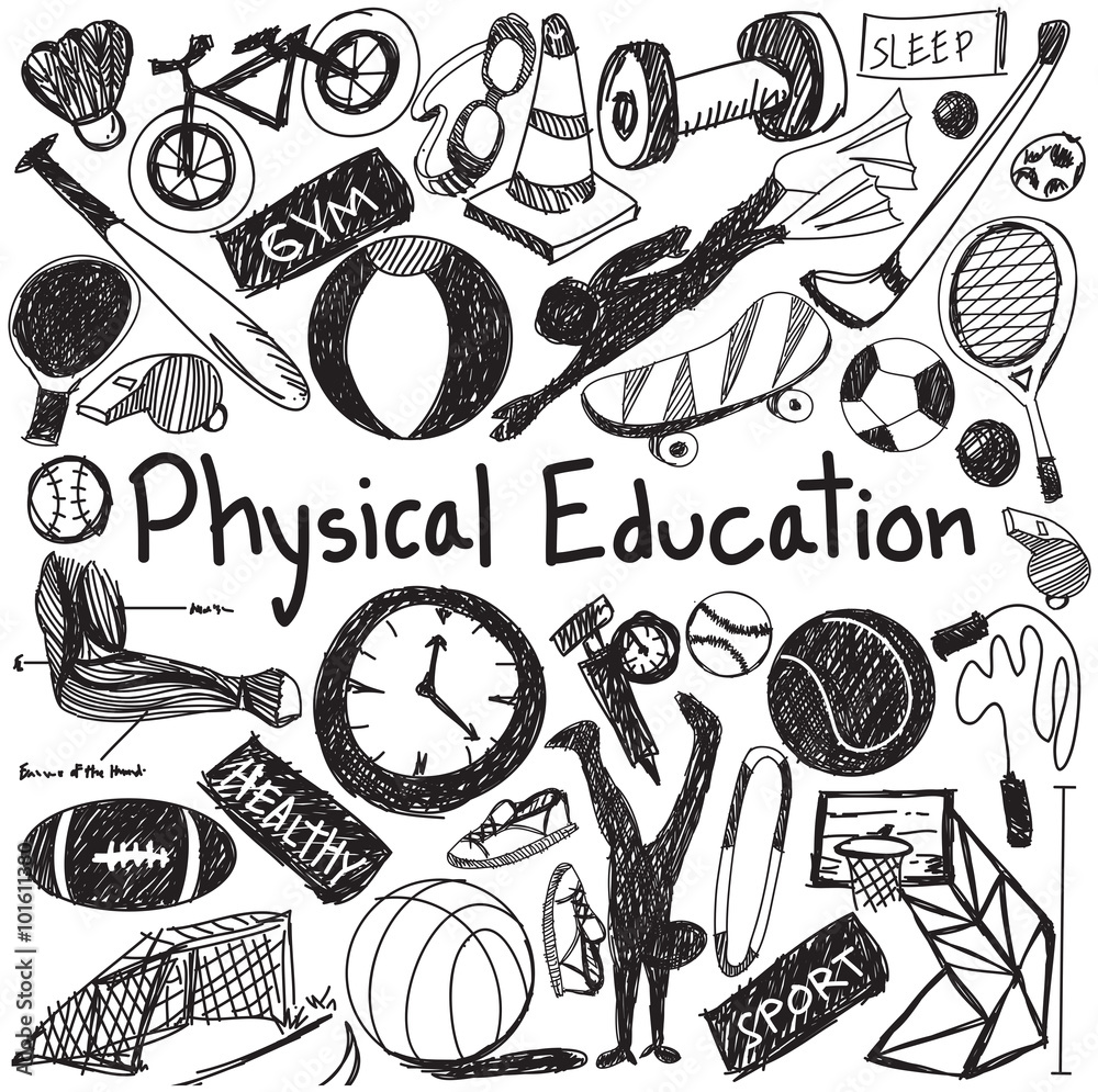physical education logo vector