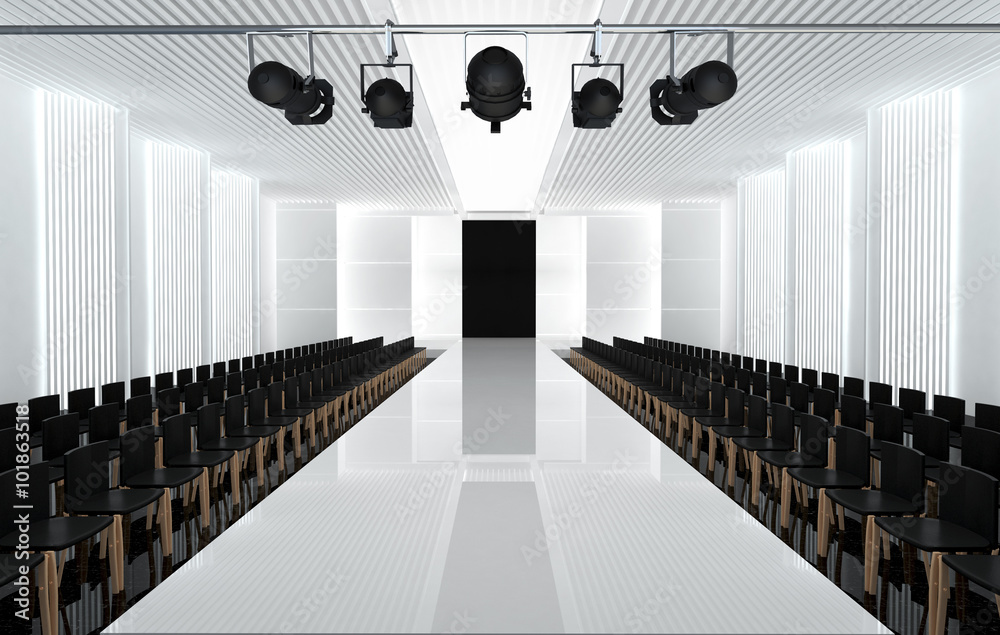 empty catwalk runway