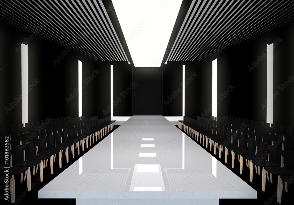 empty catwalk runway