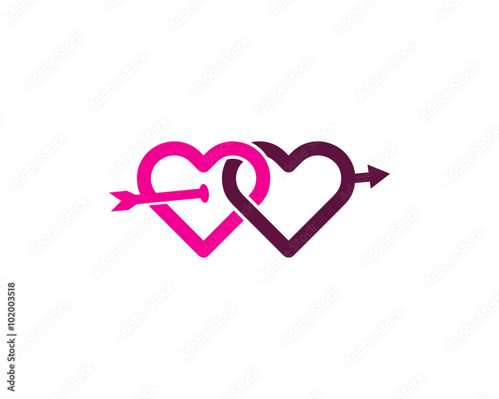 Relationship Logo Design Template Stock Vector | Adobe Stock