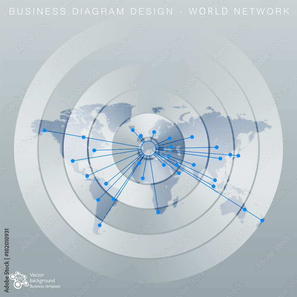 World Map #Business Diagram, Vector Graphic Stock Vector | Adobe Stock