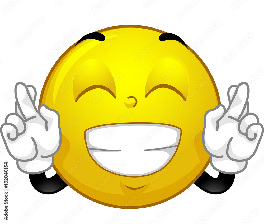 Fingers Crossed Smiley