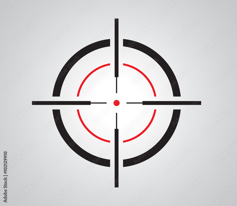 Crosshair, reticle, viewfinder, target graphics Stock Vector | Adobe Stock