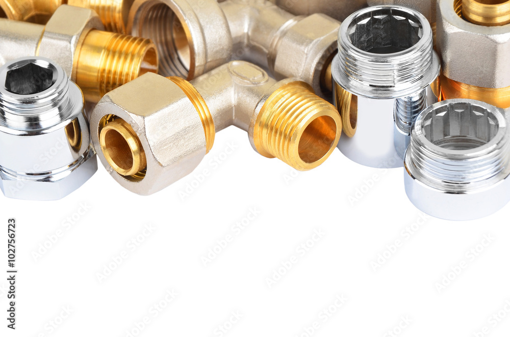 Stock-Foto „Set of plumbing fitting“ | Adobe Stock
