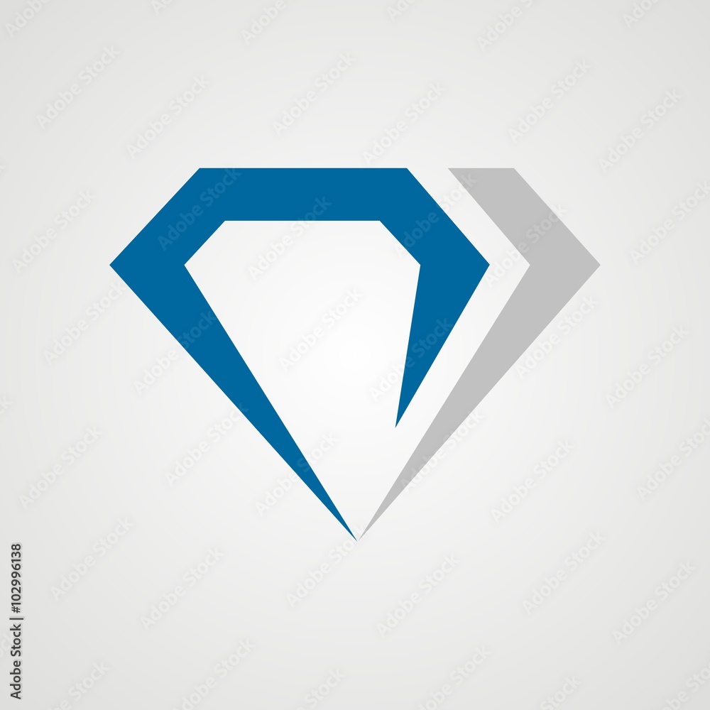 simple diamond logo Stock Vector | Adobe Stock