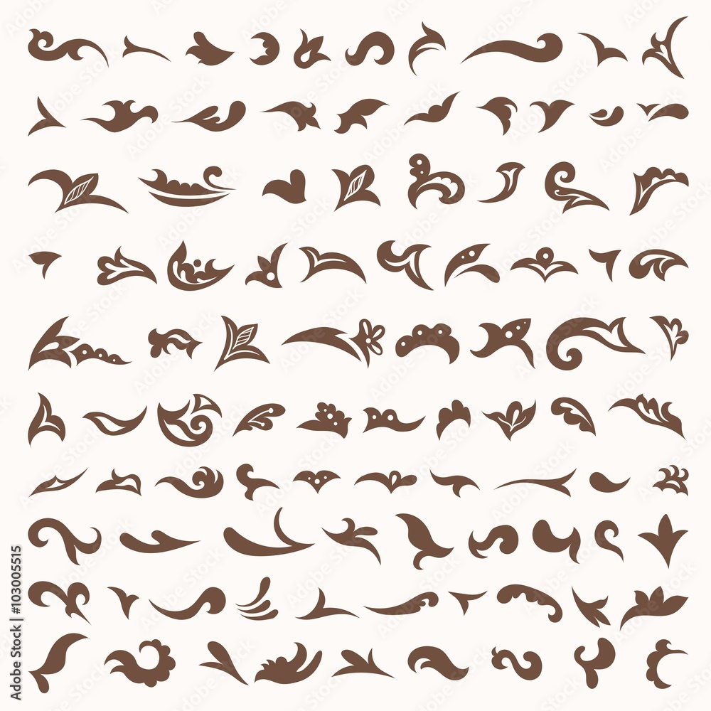 Vector Arabic Design Elements Set Stock Vector | Adobe Stock