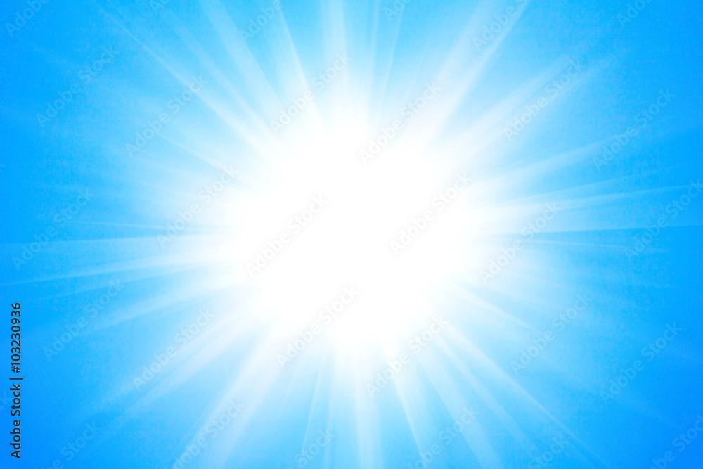 blue sky sun background