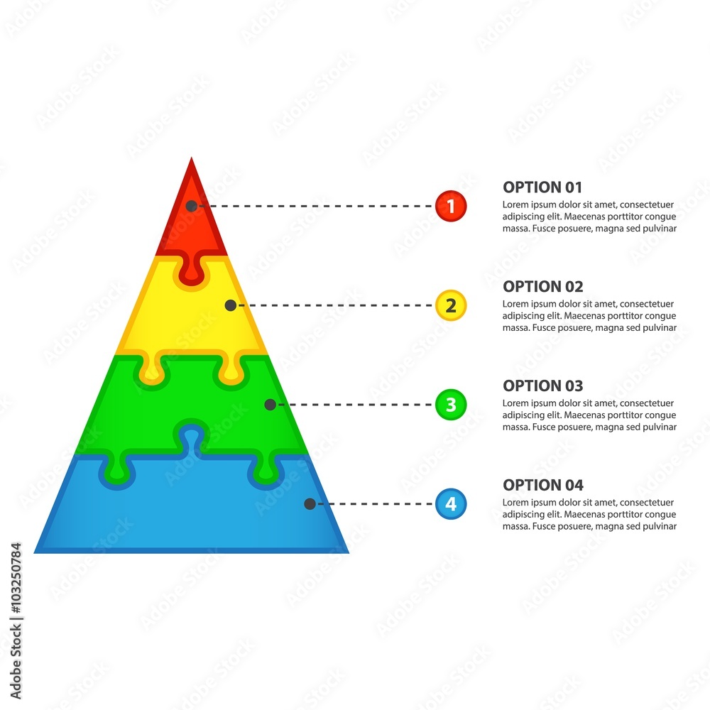 Bright Hierarchy of Needs Pyramid - Vector Infographic, isolated on ...