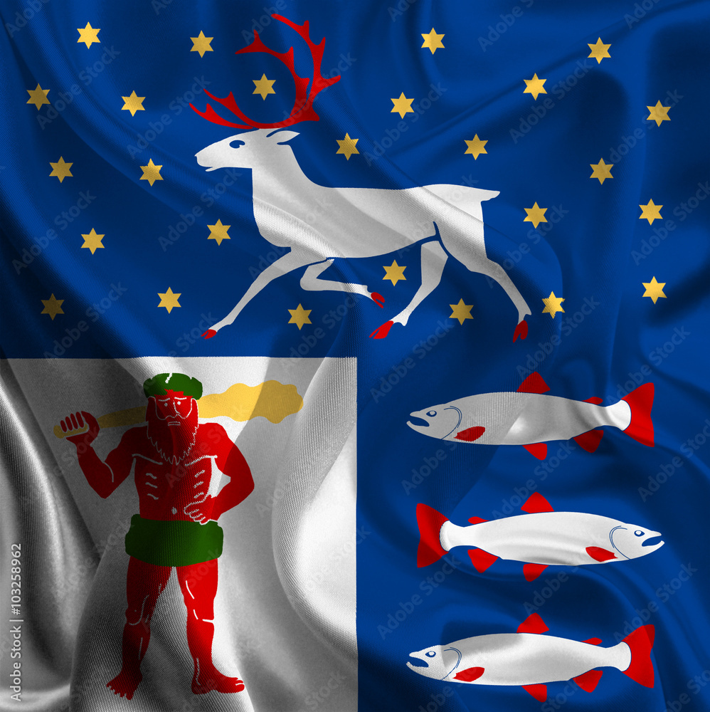 Flag of Vasterbotten County, sweden Stock Illustration | Adobe Stock