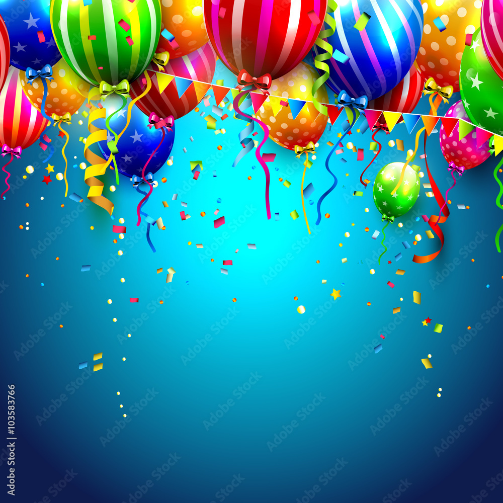 Birthday background Stock Vector | Adobe Stock