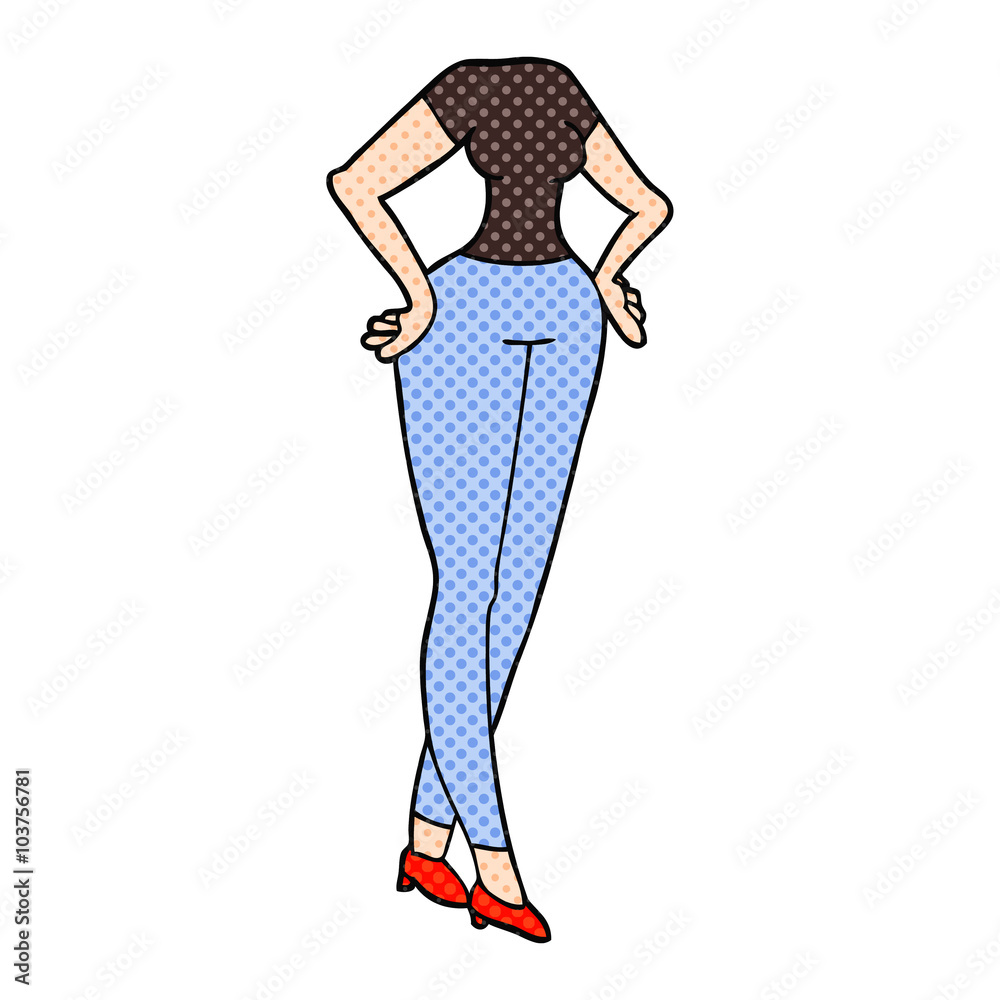 cartoon headless body (add own photographs) Stock Vector | Adobe Stock