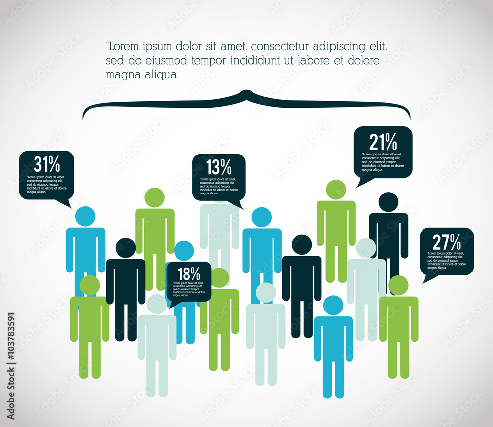 Infographic people design Stock Vector | Adobe Stock