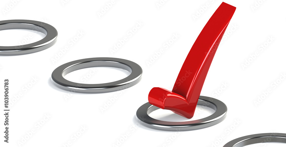 Stock-Illustration „haken rot“ | Adobe Stock