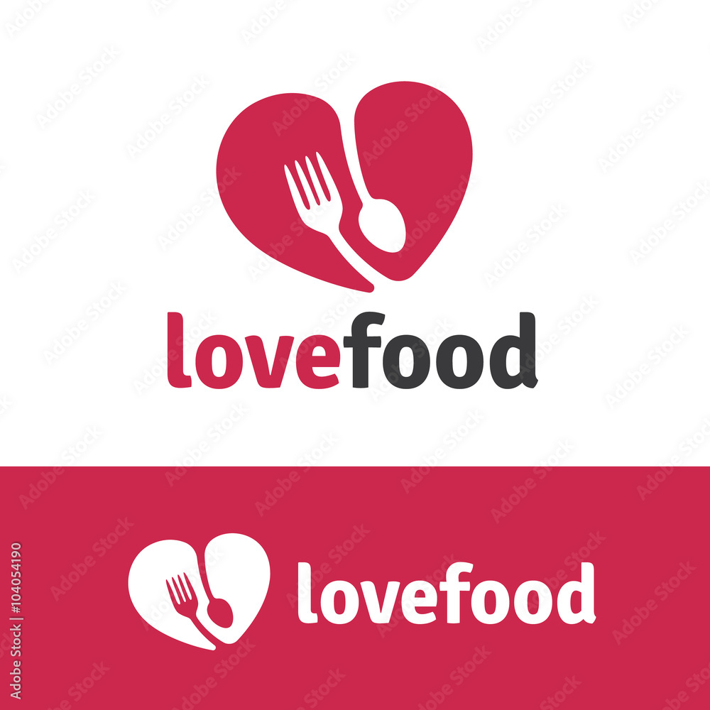 love food logo,food logo,restaurant logo,bistro logo,canteen logo,cafe ...