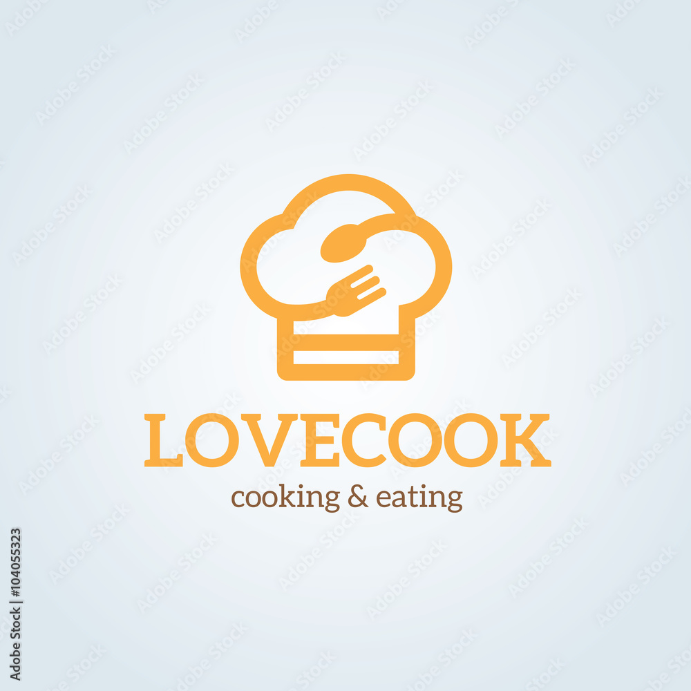 love cooking logo,restaurant logo,bistro logo,canteen logo,cafe logo ...