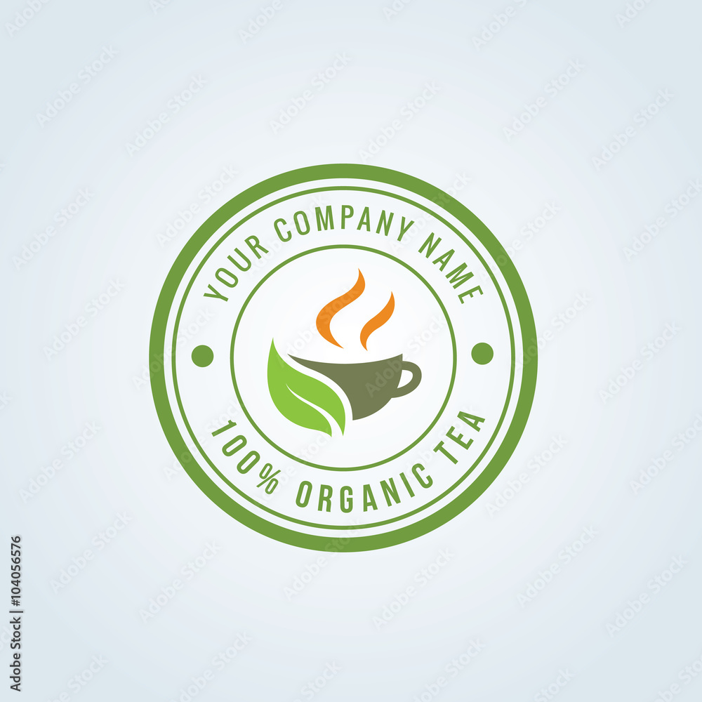 Vektor Tea and coffee shop logo,food logo,restaurant logo,bistro logo ...