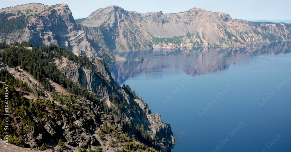 Crater Lake is what remains of Mount Mazama, the massive volcano that ...