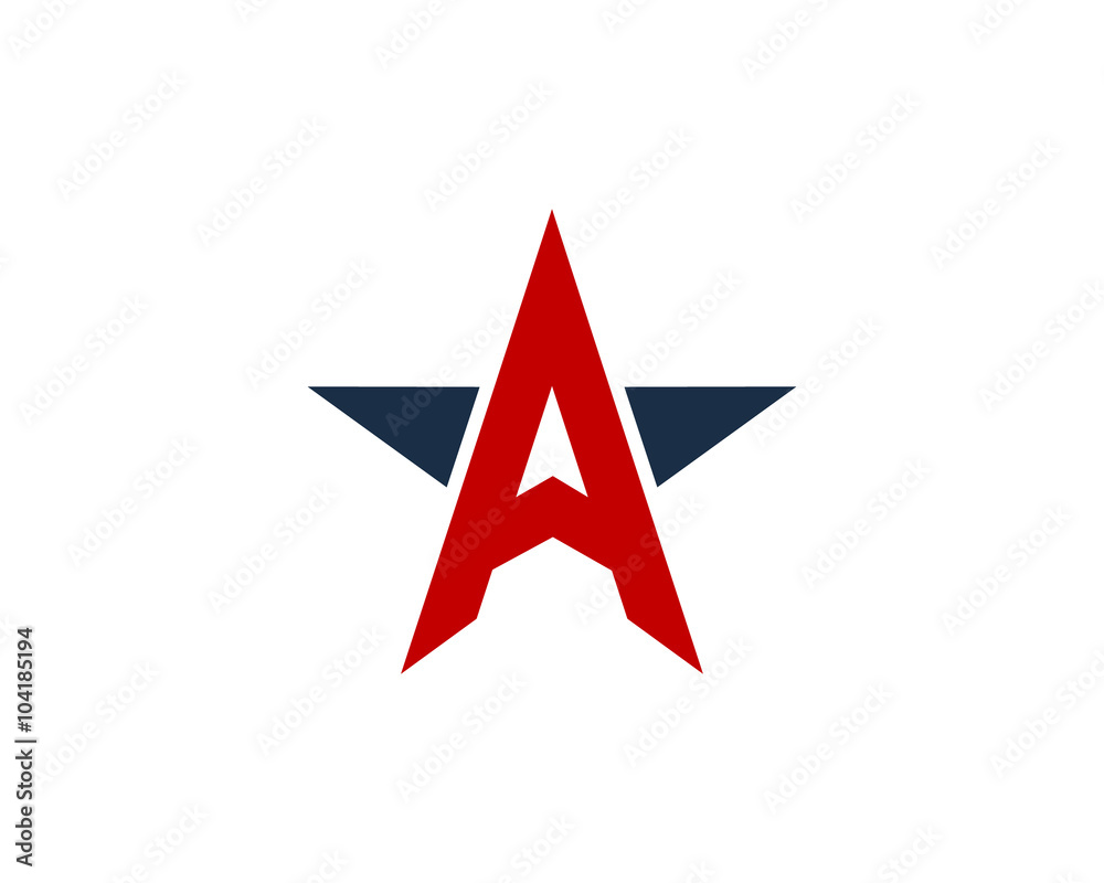 Vector de Stock Letter A Star Logo Design Element | Adobe Stock