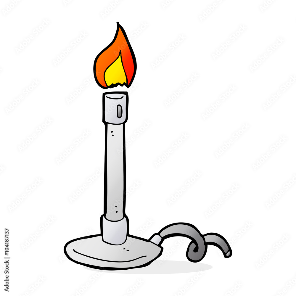 cartoon bunsen burner Stock Vector | Adobe Stock
