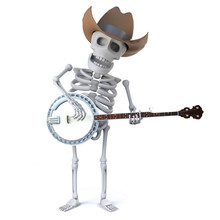 Skeleton Banjo Player Free Stock Photo - Public Domain Pictures