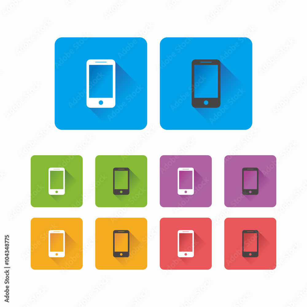 Mobile App logo icon Stock Vector | Adobe Stock