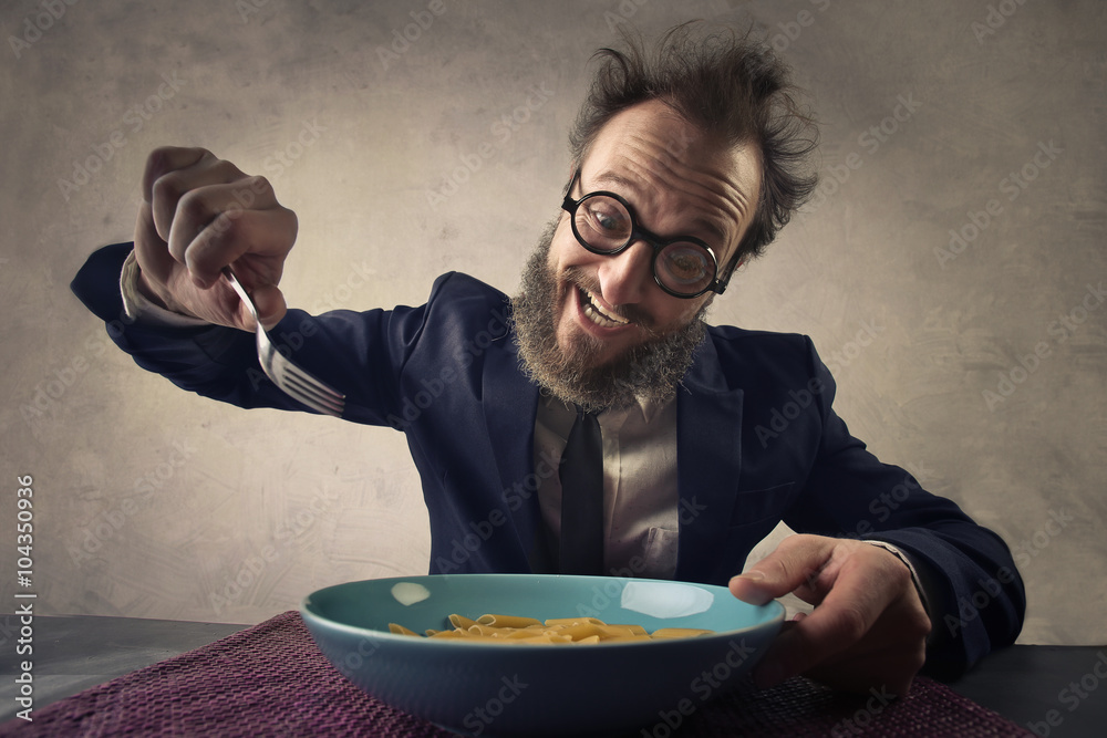 Foto de Stock Greedy man | Adobe Stock