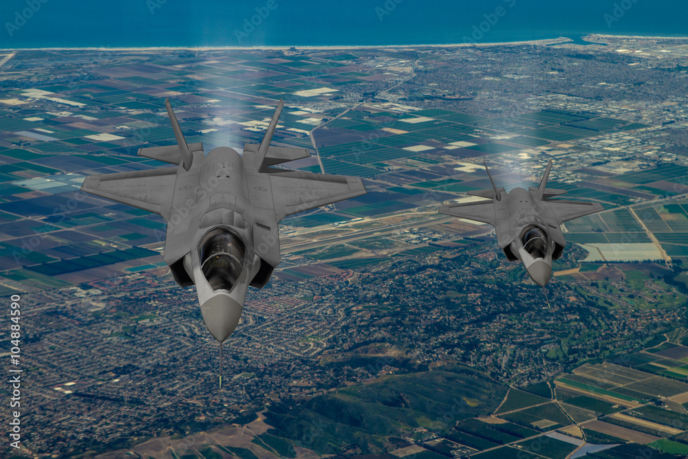 F-35 modern stealth fighter Stock Illustration | Adobe Stock