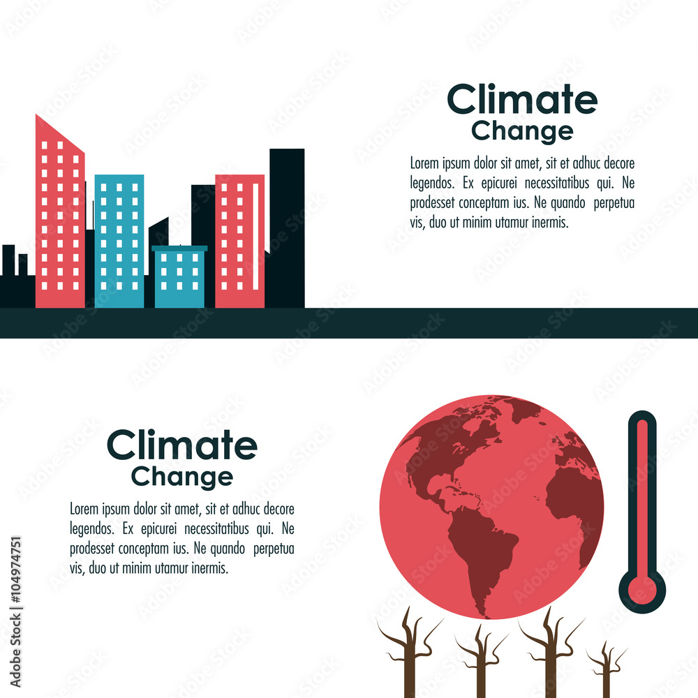 Vector de Stock Global warming design | Adobe Stock