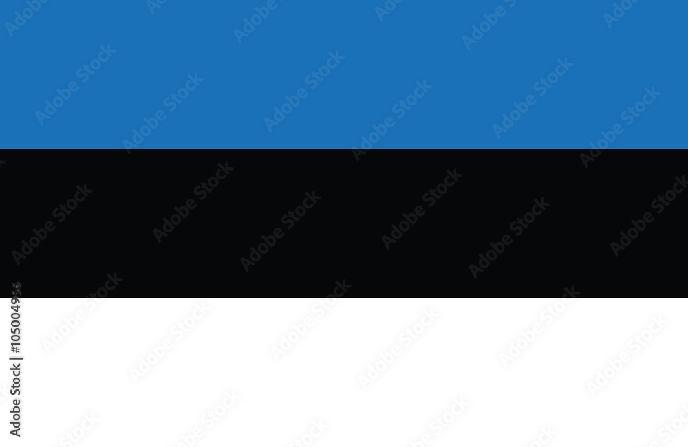 Estonian flag. Stock Vector | Adobe Stock