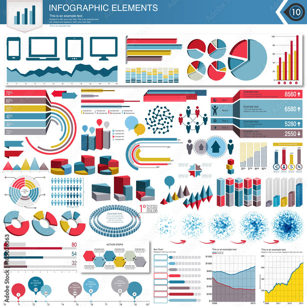 Infographic Elements Set Stock Vector | Adobe Stock