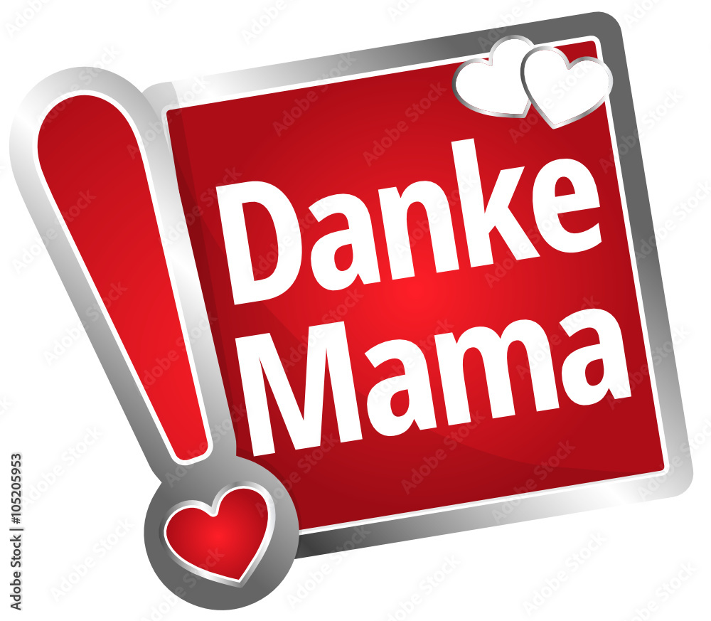 Danke Mama Stock Vector | Adobe Stock
