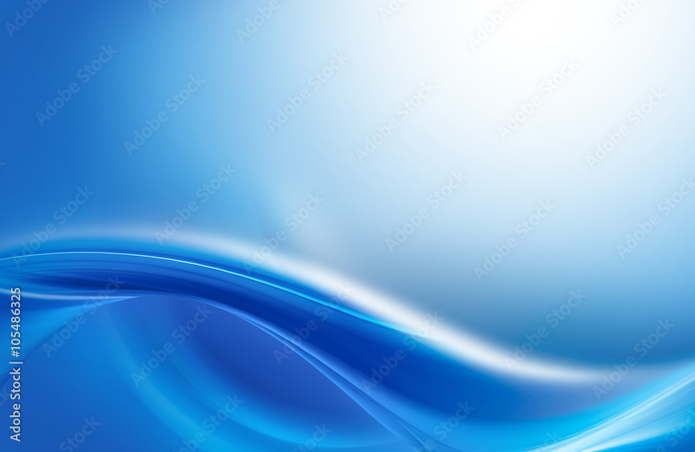 Blue curve abstract background Stock Illustration | Adobe Stock
