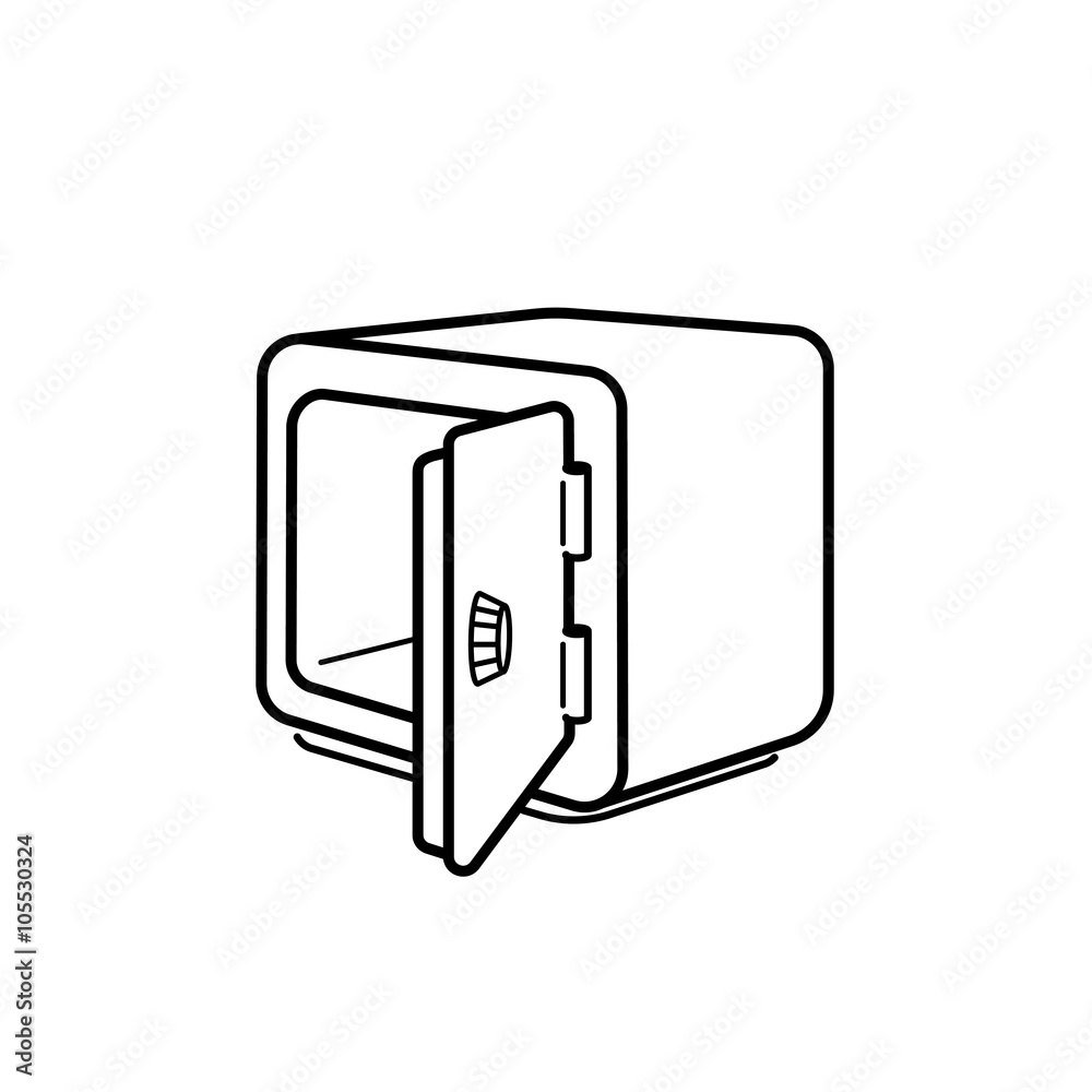 Open Safe Vector