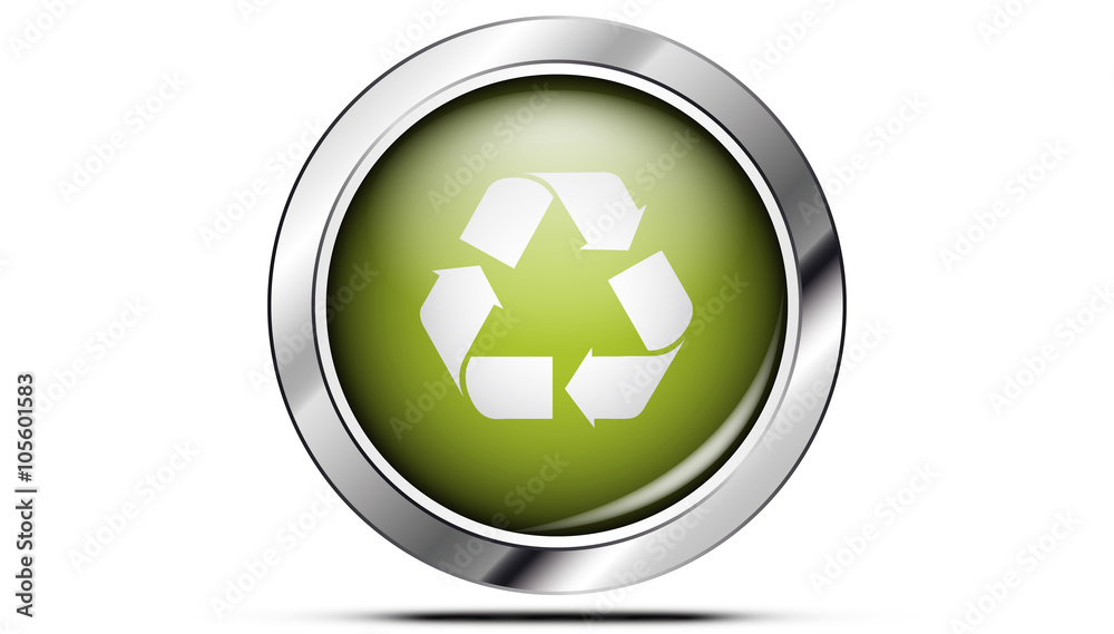 Picto recyclage vert Stock Vector | Adobe Stock