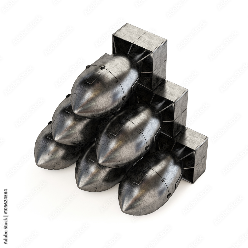 Stacked bombs Stock Illustration | Adobe Stock