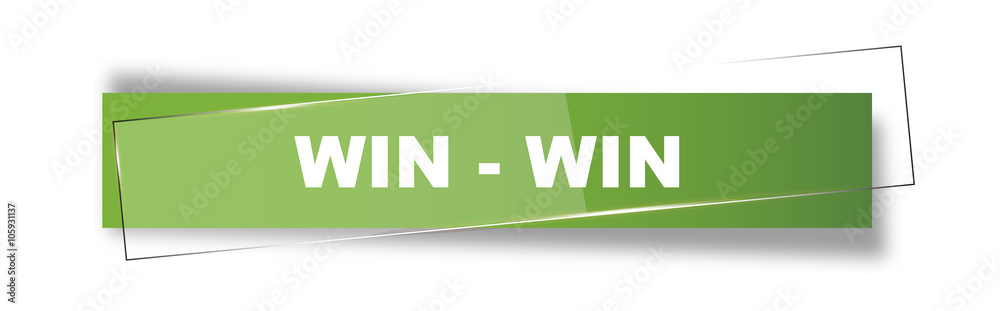 Button | Schild | Win - Win Stock Vector | Adobe Stock