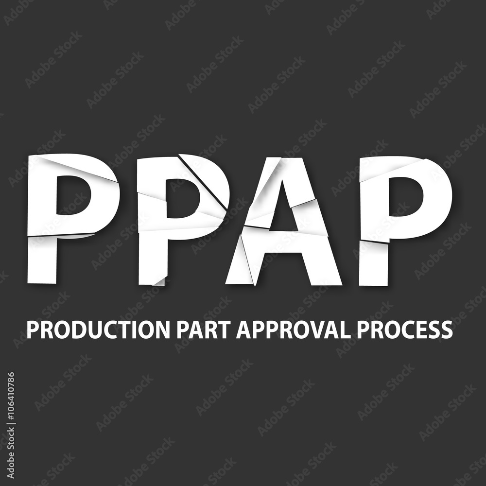 Vector illustration of PPAP method. PPAP is a method for setting up the ...
