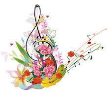 Music Flower PNG Free Stock Photo - Public Domain Pictures