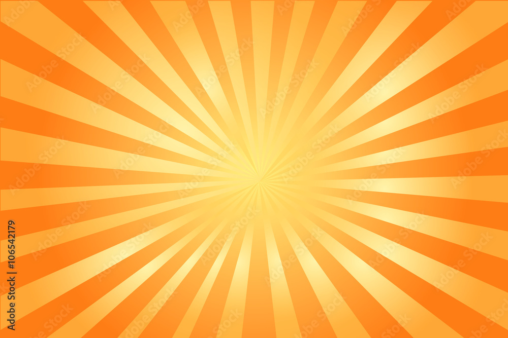 Orange color background cartoon shine. Stock Illustration | Adobe Stock