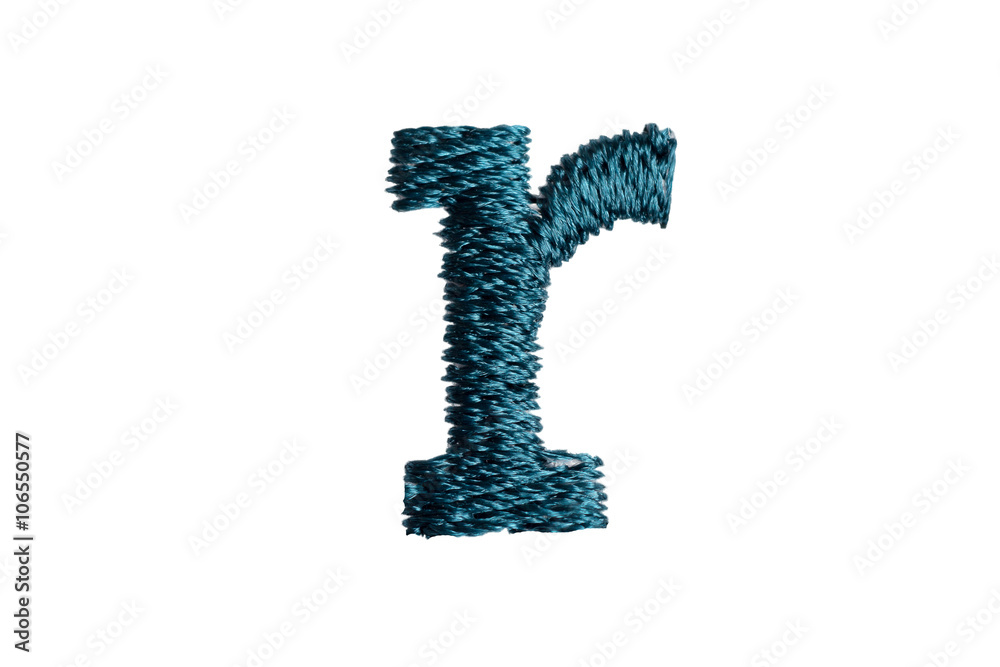 Embroidery Designs alphabet r isolate on white background Stock Photo ...