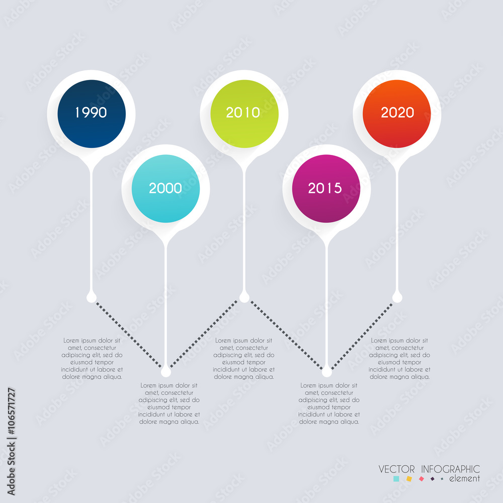 Timeline Infographic Design Templates. Diagrams and Statistics f Stock ...