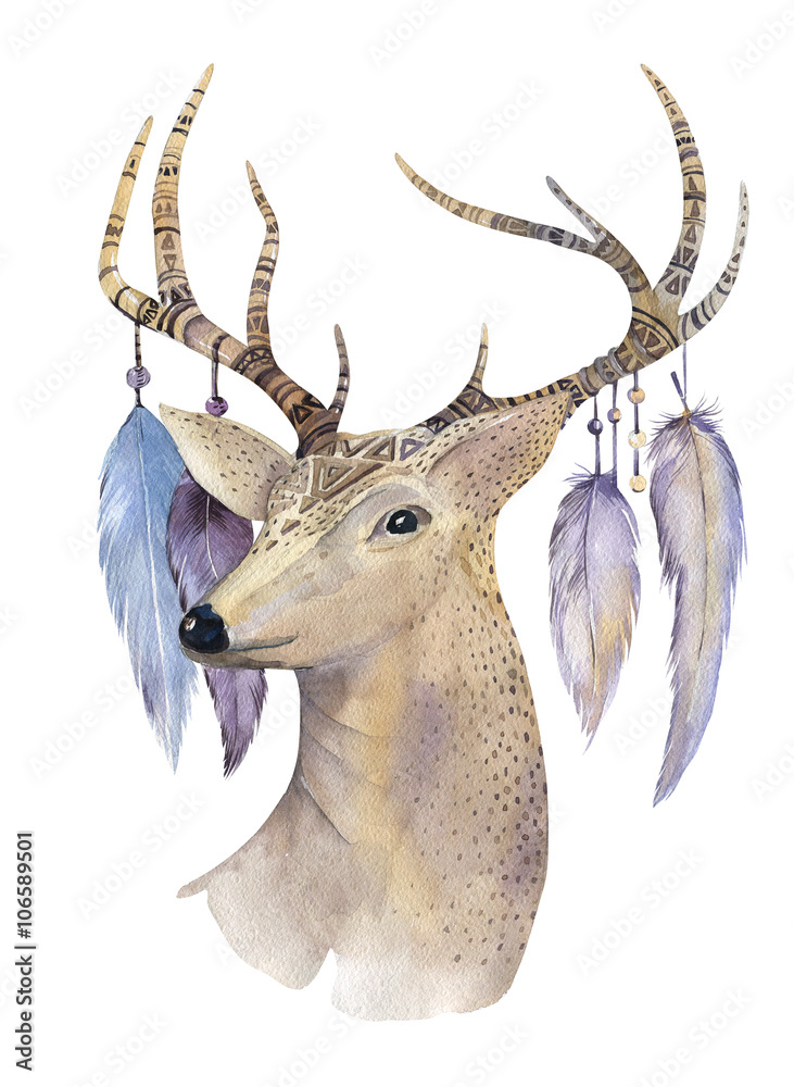 Native American Drawings Of Deer