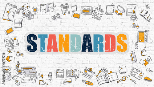 Standards Concept. Modern Line Style Illustration. Multicolor Standards ...